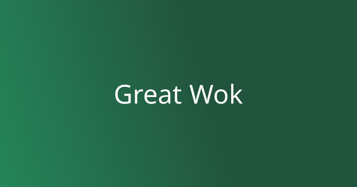 Great Wok | Best chinese in Depew, NY | Order Online